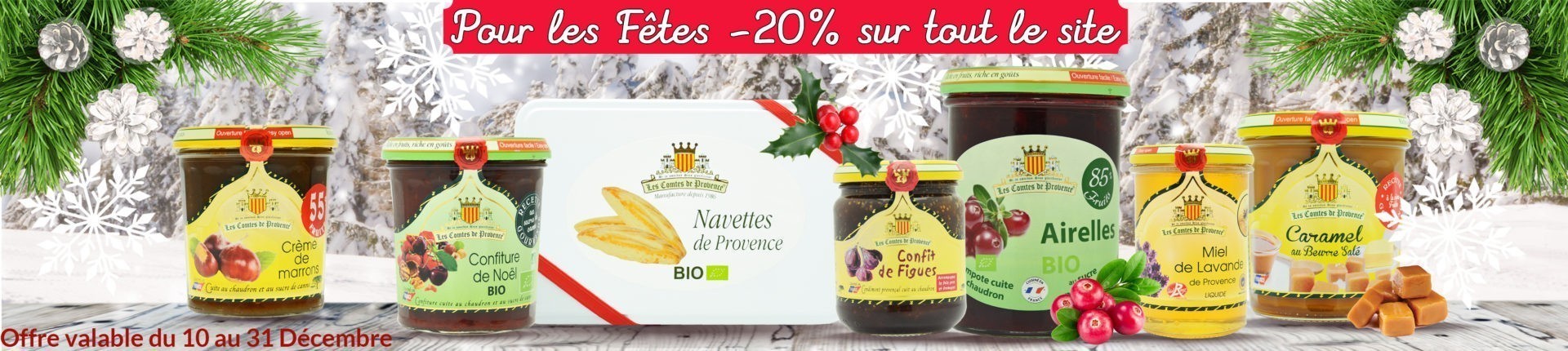 Confiture BIO, confiture, miel, marmelade les Comtes de Provence